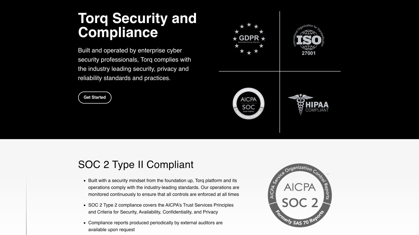 Security and Compliance | Torq® Hyperautomation Solutions