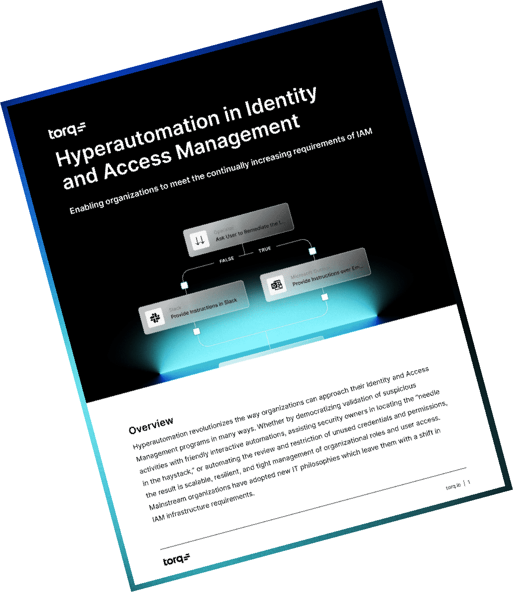 Hyperautomation RX | Security Automation Platform | Torq®