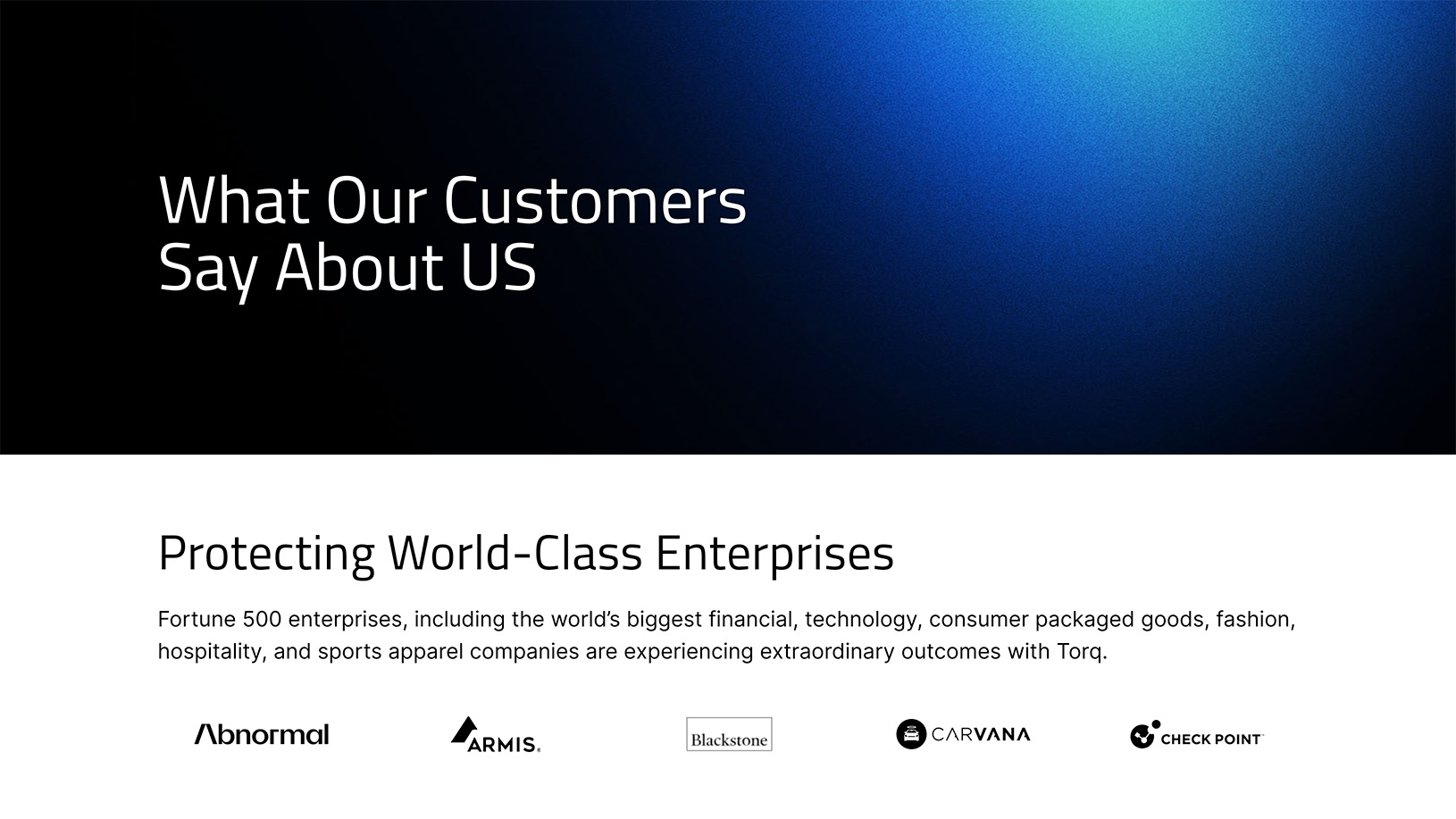 Torq Customers | Torq® Security Hyperautomation